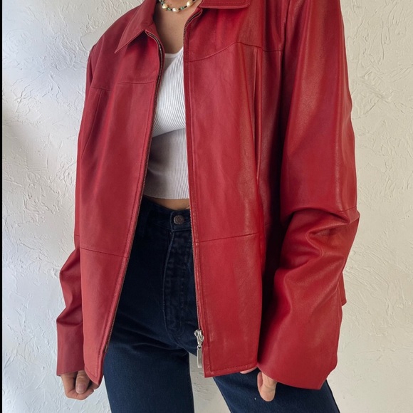 Mackage | Jackets & Coats | Red Leather Jacket Exclusivity From Mackage ...
